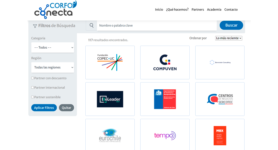 Nos incorporamos a la red de partners de Corfo Conecta | Fundacion COPEC-UC
